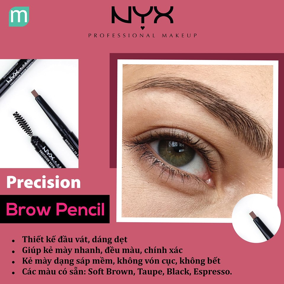 So Sánh 2 Loại Chì Kẻ Mày Nyx - Mint Cosmetics - Save The Best For You!