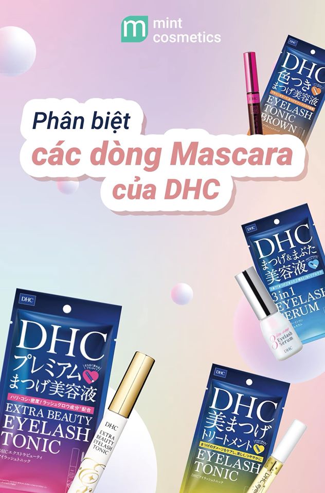 Tổng Hợp Các Dòng Mascara Của DHC - Mint Cosmetics - Save The Best For You!