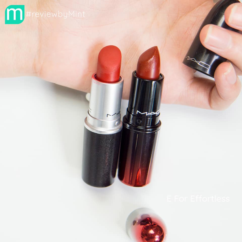 Review + So Sánh Son Mac Ruby Woo Và E For Effortless - Mint Cosmetics - Save The Best For You!