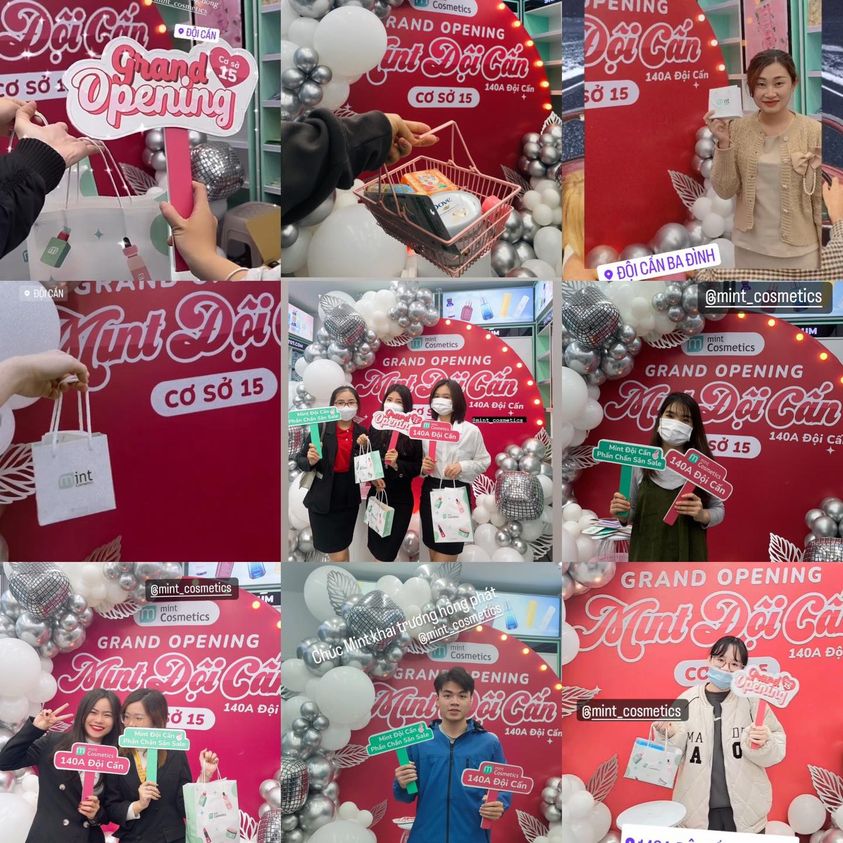 Góc Check In Tại Mint Đội Cấn – Check In Ngay Nhận Quà Liền Tay - Mint ...