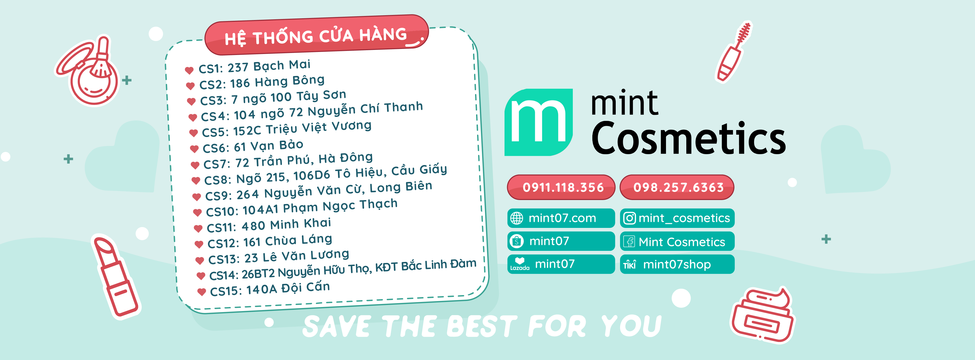 Mint Cosmetics - Mint Cosmetics - Save The Best For You