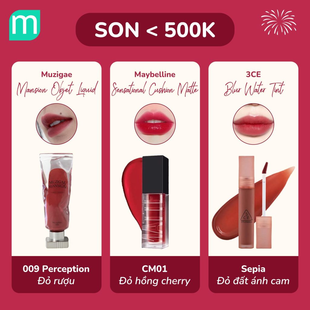 List Son Đỏ May Mắn – Chào Đón Năm Mới - Mint Cosmetics - Save The Best ...