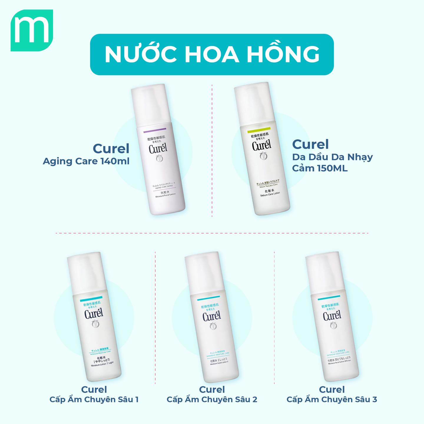 Tổng Hợp Các Sản Phẩm Của Curél Tại Mint Cosmetics - Mint Cosmetics - Save The Best For You!