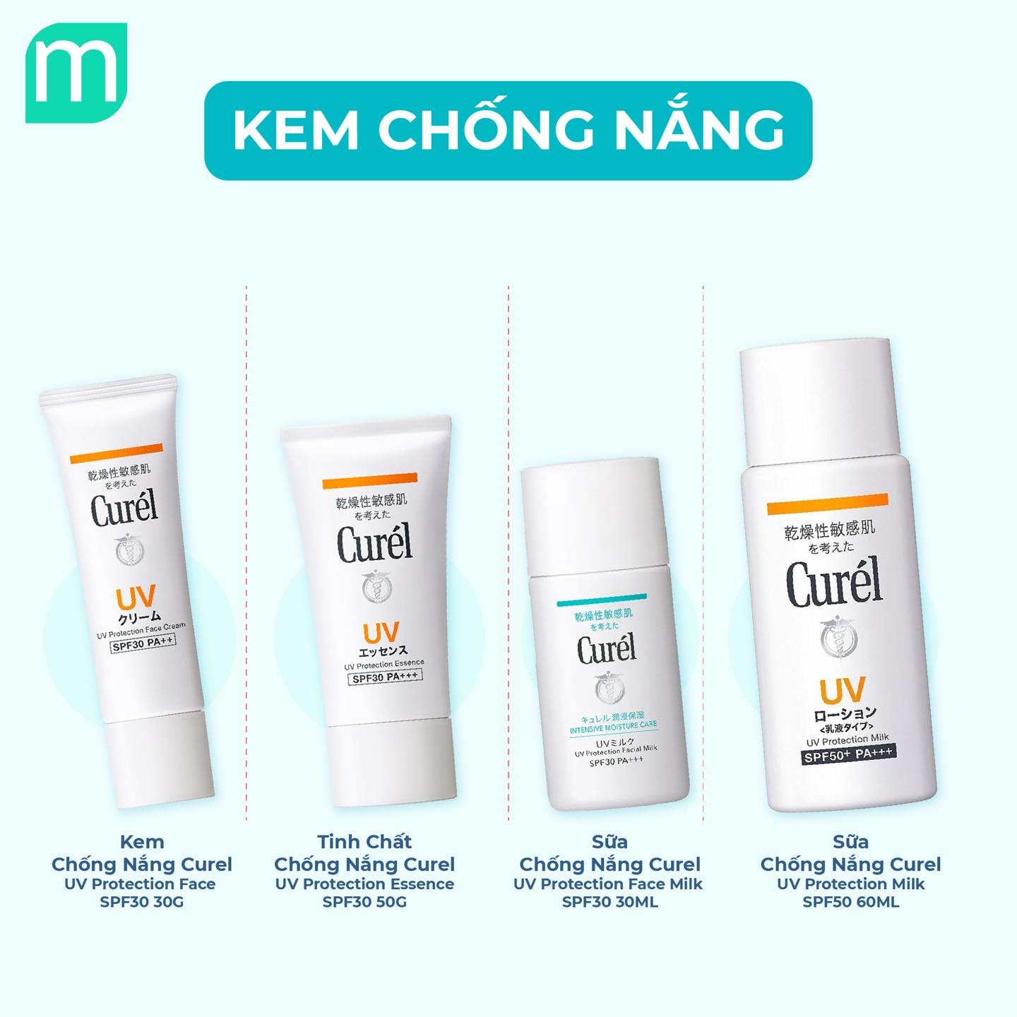 Tổng Hợp Các Sản Phẩm Của Curél Tại Mint Cosmetics - Mint Cosmetics - Save The Best For You!