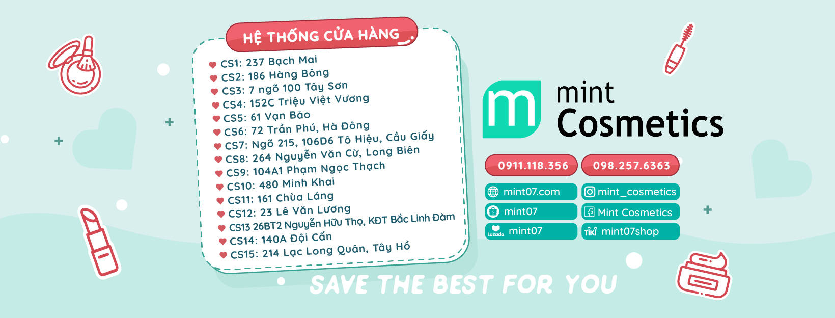 Mint Cosmetics - Mint Cosmetics - Save The Best For You