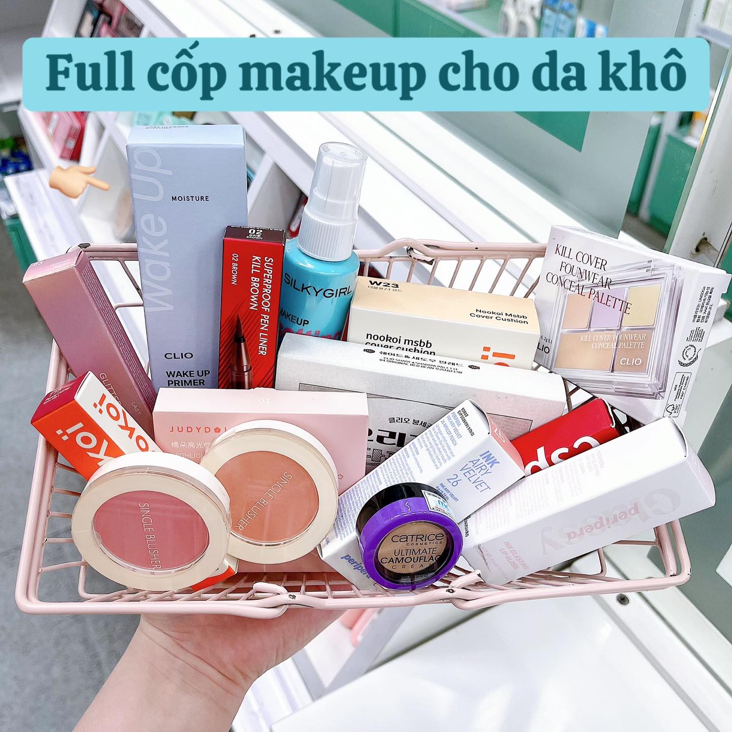 Set Makeup cho da khô - 14 loại - Mint Cosmetics - Save The Best For You!